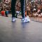 AKA switches sneakers with a fan while performing live on stage and ...