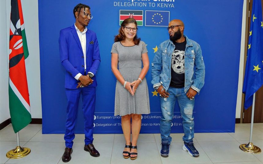 Octopizzo, Moha Grafix met with Ambassador Henriette Geiger
